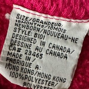 teddy’s choice | Jackets & Coats | Kids Red Fleece Jacket With Animal Pockets | Poshmark